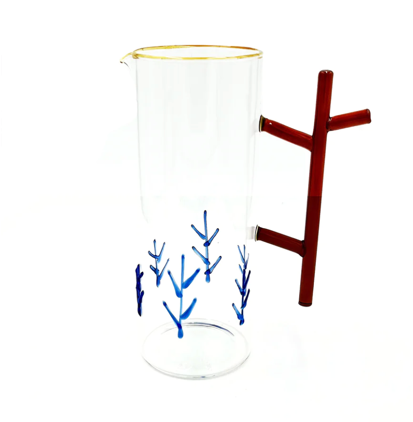 Glass Pitcher, Twig Handle — Julie & Ev